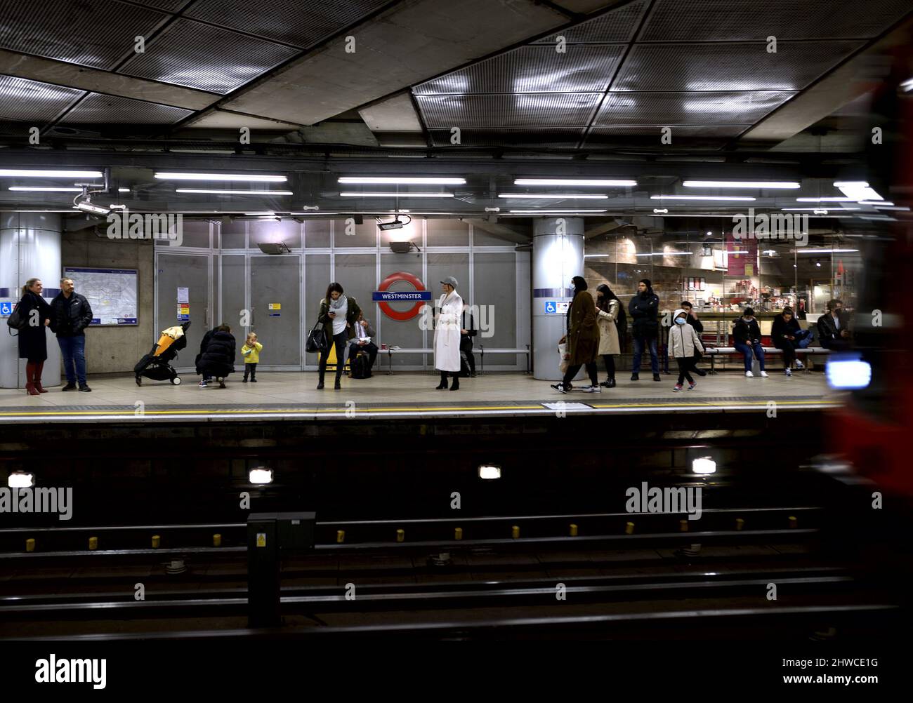 London, England, UK. Westminster underground station Stock Photo - Alamy