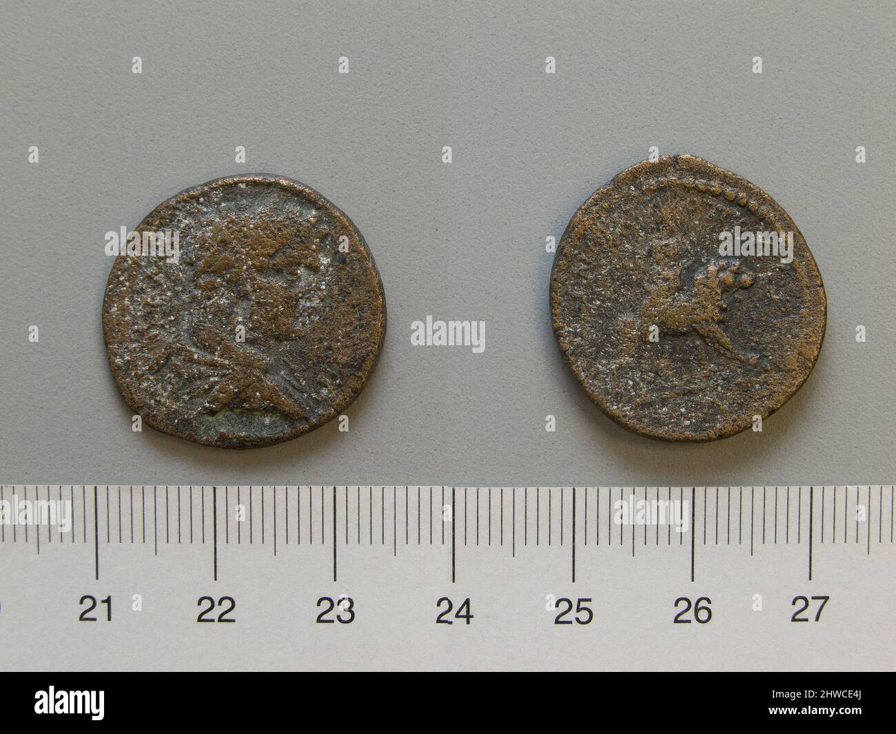 Coin of Caracalla, Roman Emperor from Nicopolis, Epirus. Ruler ...