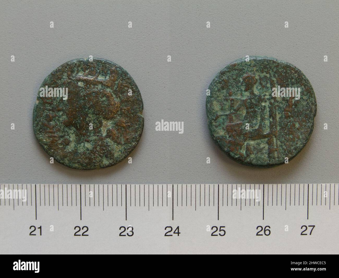 Coin of Augustus, Emperor of Rome from Nicopolis, Epirus. Ruler ...