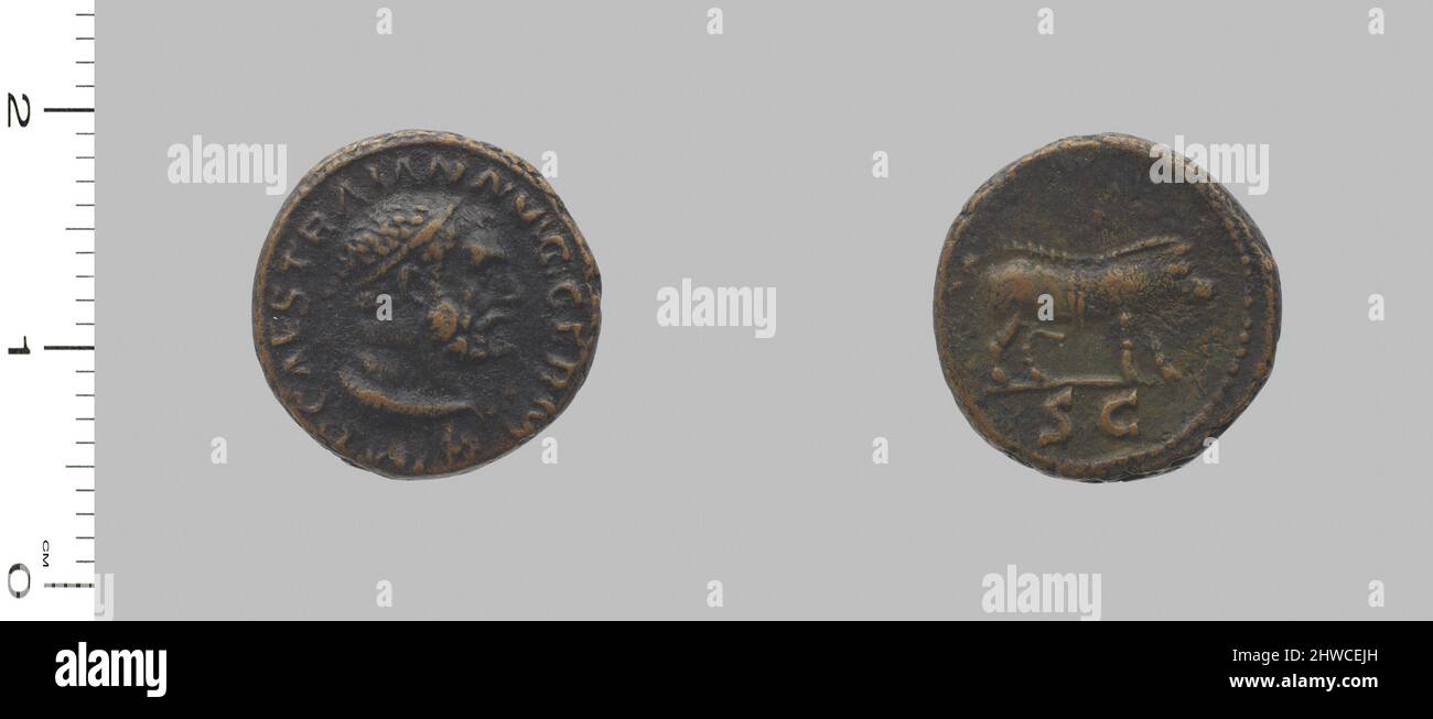 Quadrans of Trajan, Emperor of Rome from Rome. Ruler: Trajan, Emperor ...