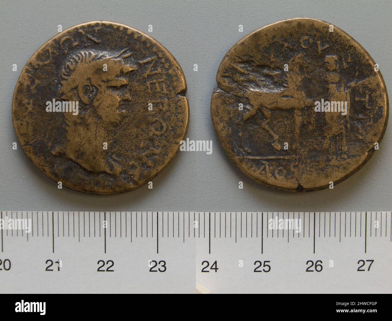 Coin of Nero, Emperor of Rome from Thessaly. Ruler: Nero, Emperor of ...