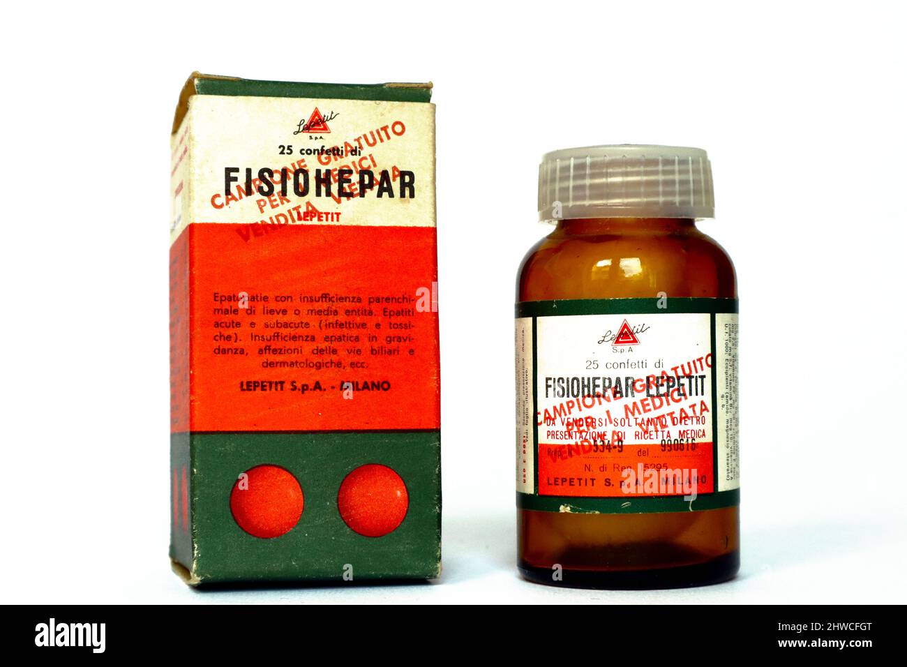 Vintage 1960s FISIOHEPAR LEPETIT medicine for the treatment of Liver ...