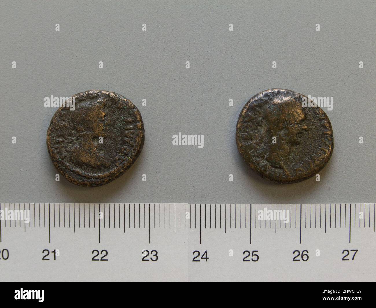 Coin of Domitian, Emperor of Rome from Thessaly. Ruler: Domitian ...