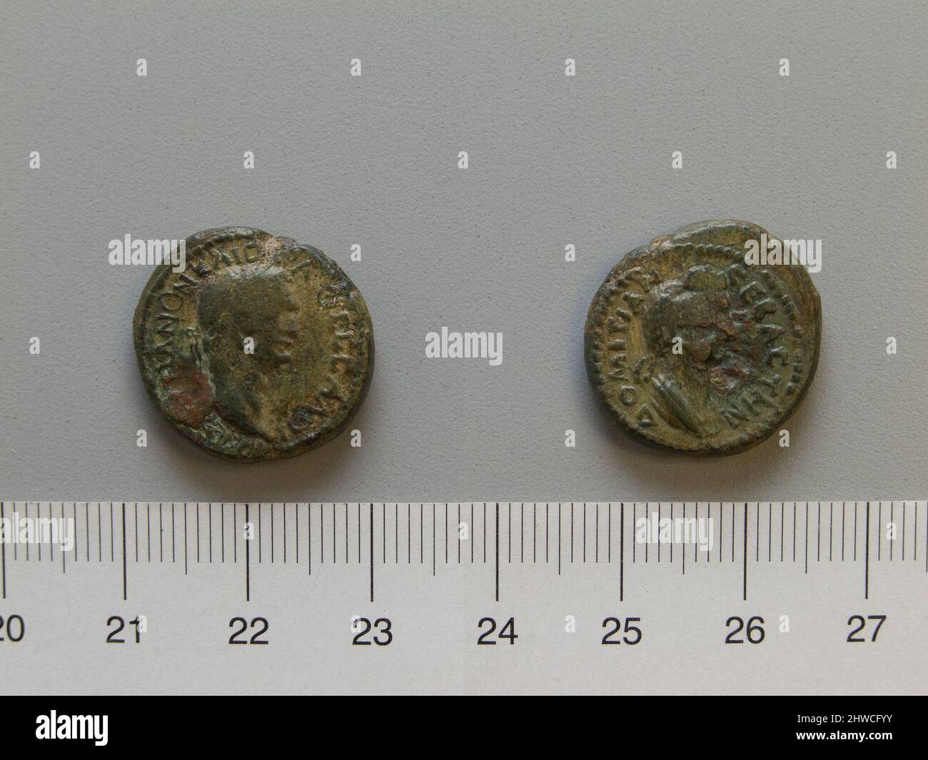 Coin of Domitian, Emperor of Rome from Thessaly. Ruler: Domitian ...