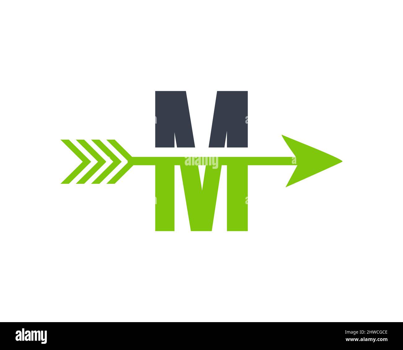 Financial logo with M letter upward arrow concept. Initial M letter ...