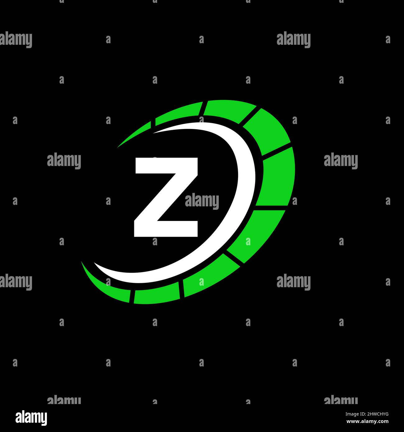 Sport Car Logo On Letter Z Speed Concept. Car Automotive Template For ...