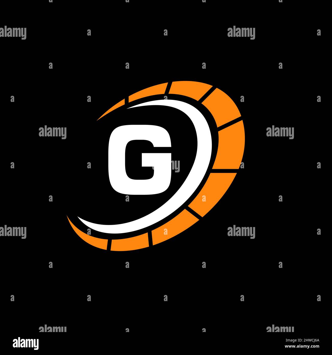 Sport Car Logo On Letter G Speed Concept. Car Automotive Template For ...
