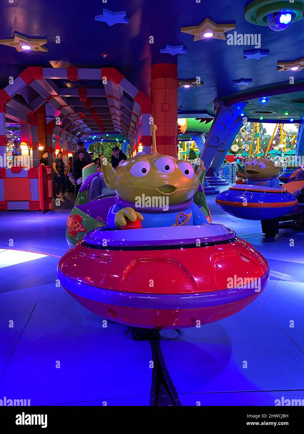 Orlando, FL USA-December 22, 2019: An Alien Swirls ride at Toy Story ...