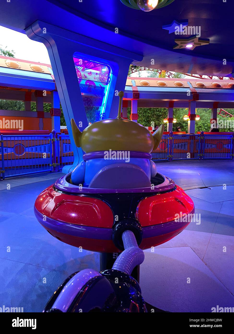Orlando, FL USA-December 22, 2019: An Alien Swirls ride at Toy Story ...