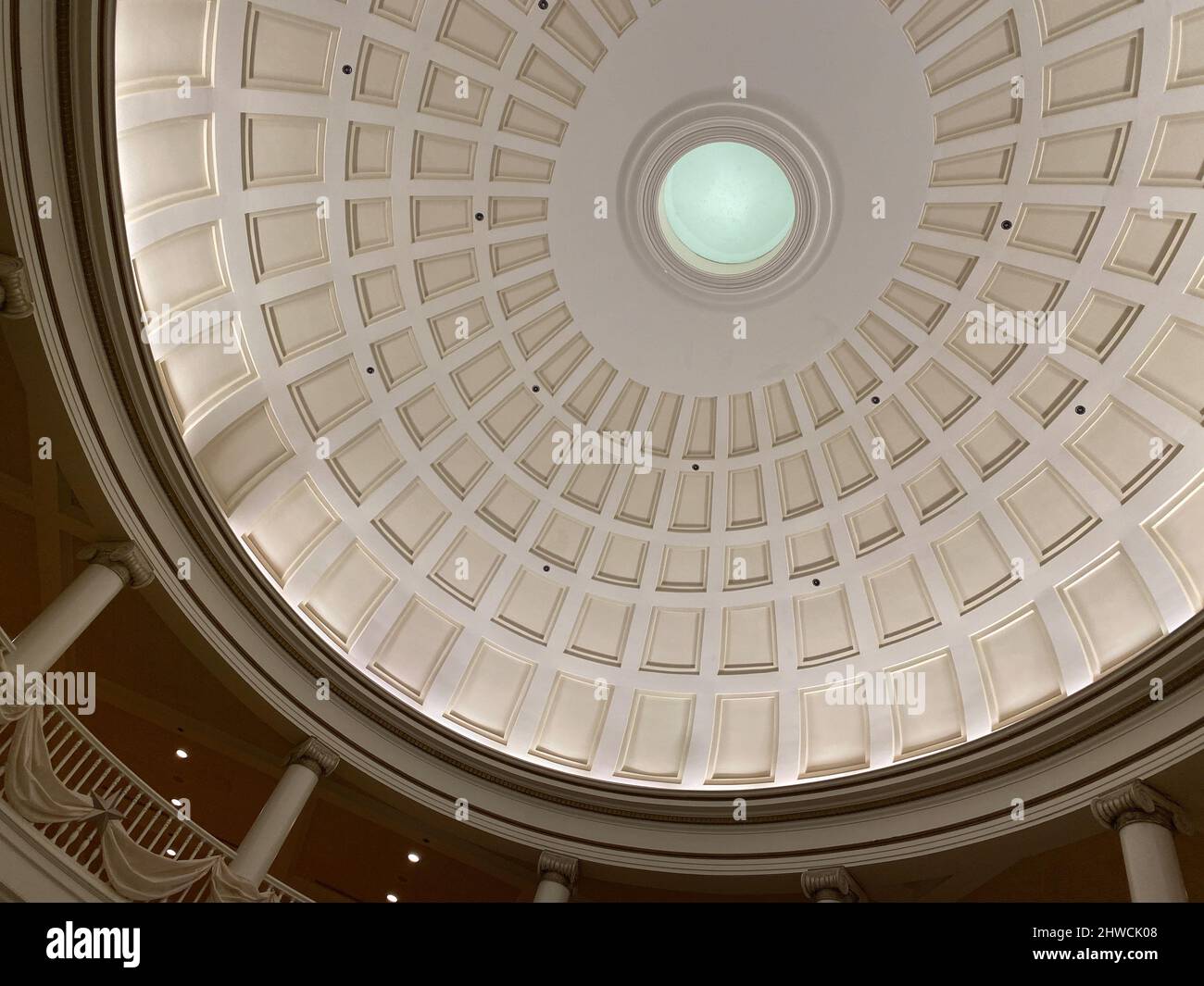 Orlando, FL USA- October 2, 2019: The domed ceiling at the American ...