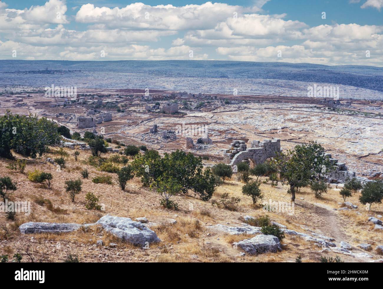 Syria. Countryside View from Church of Saint Simeon Stylites, Qalaat ...