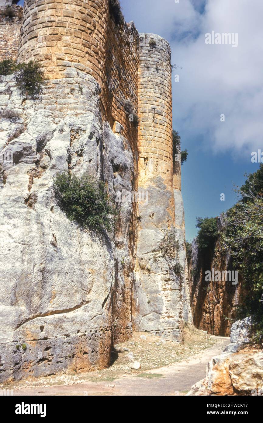 Syria, Sahyun Castle, Castle of Saladin, from the Trench Surrounding ...