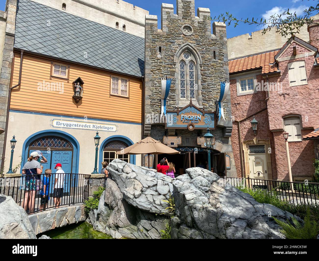 Orlando, FL USA- August 3, 2020: The Frozen ride at the Norway ...