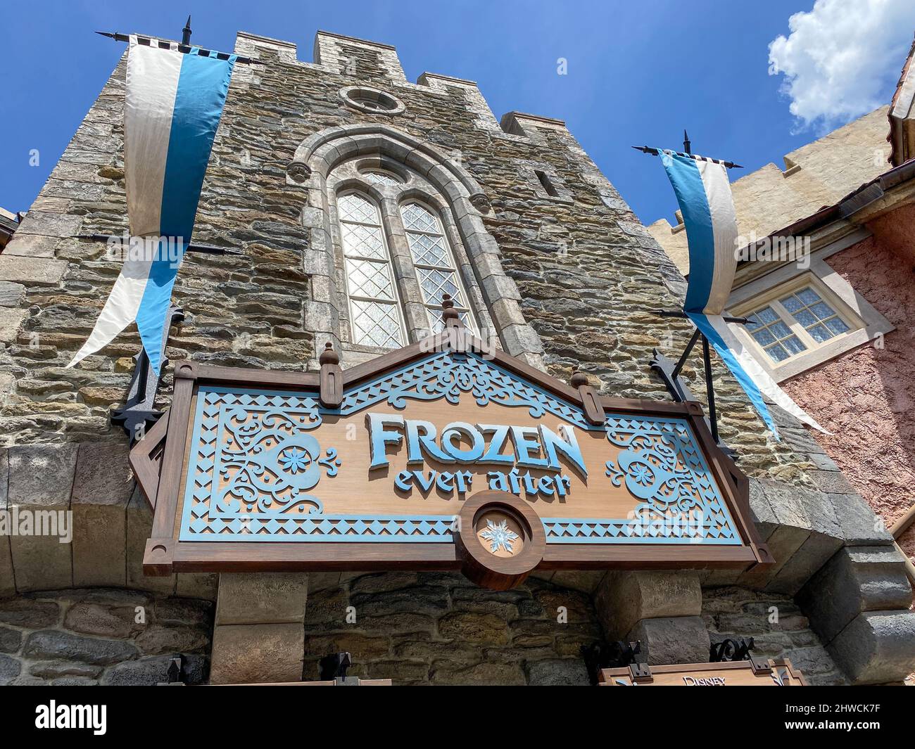 Orlando, FL USA- August 3, 2020: The Frozen ride at the Norway ...