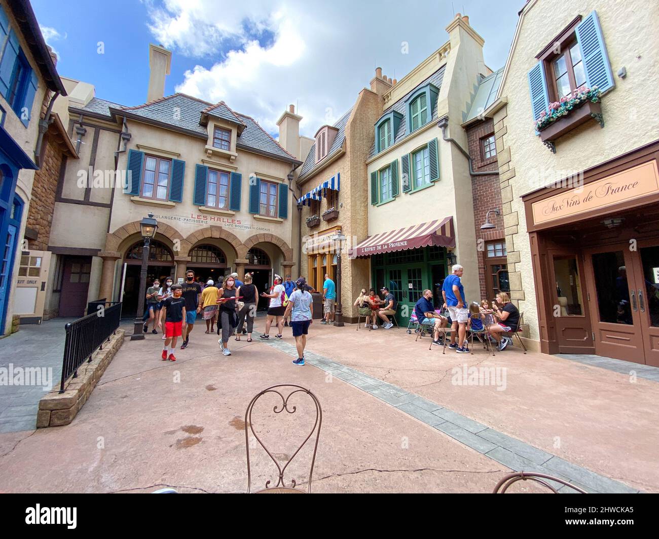 Orlando, FL USA- October 20, 2020: The French Pavillion at EPCOT in ...