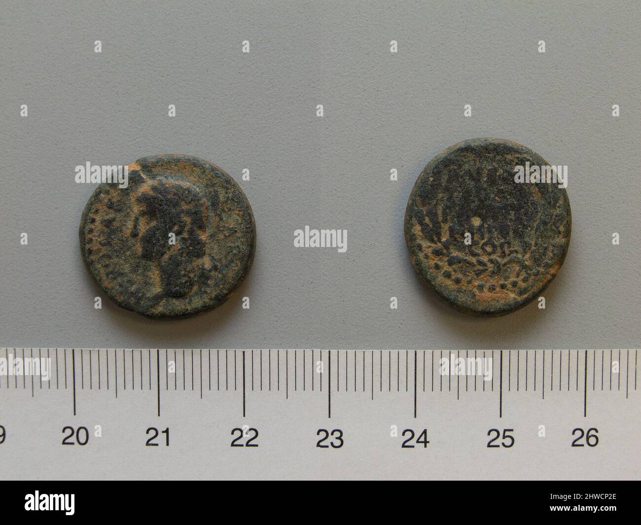 Coin of Nero, Emperor of Rome from Corinth. Ruler: Nero, Emperor of ...