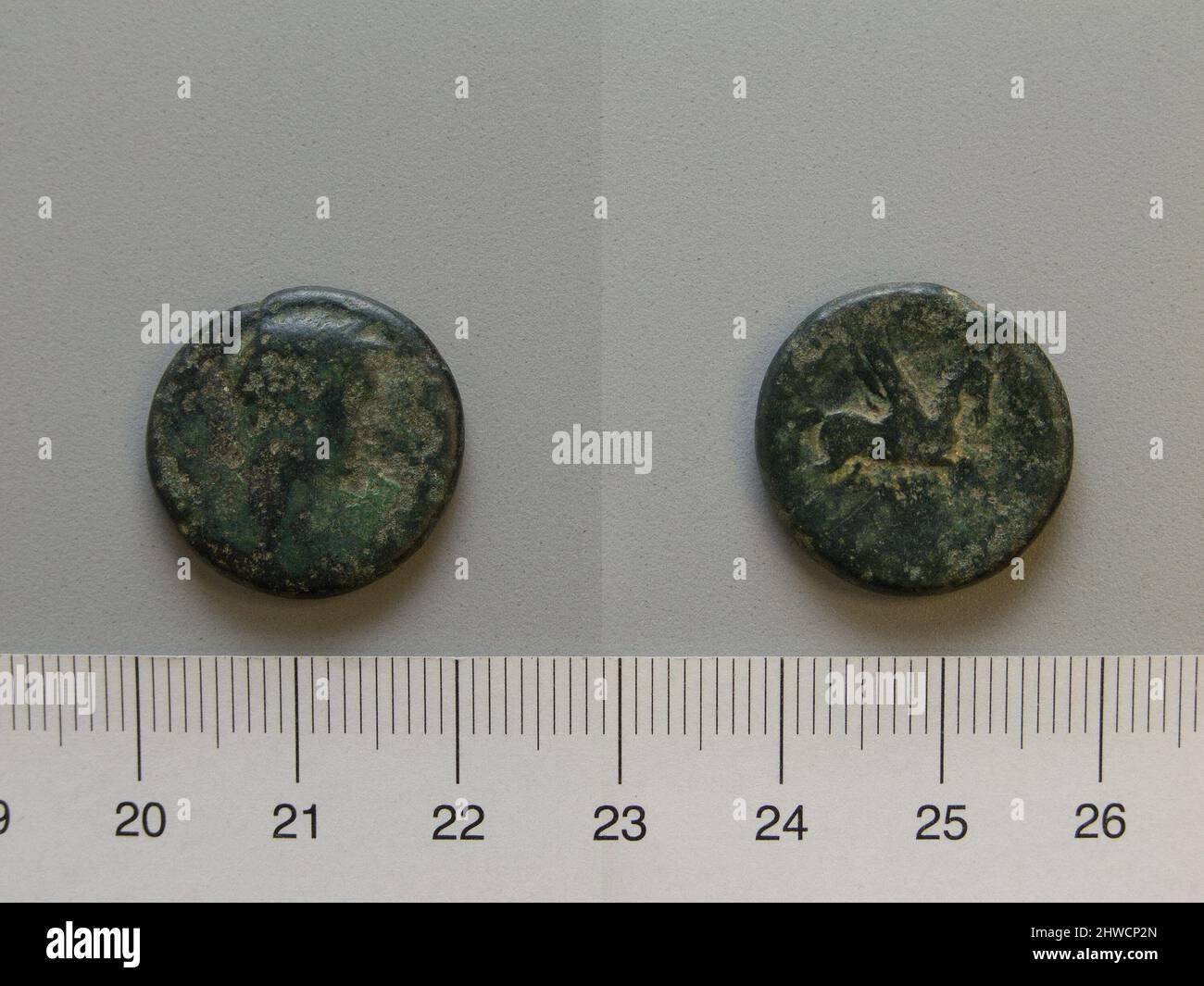 Coin of Domitian, Emperor of Rome from Corinth. Ruler: Domitian ...