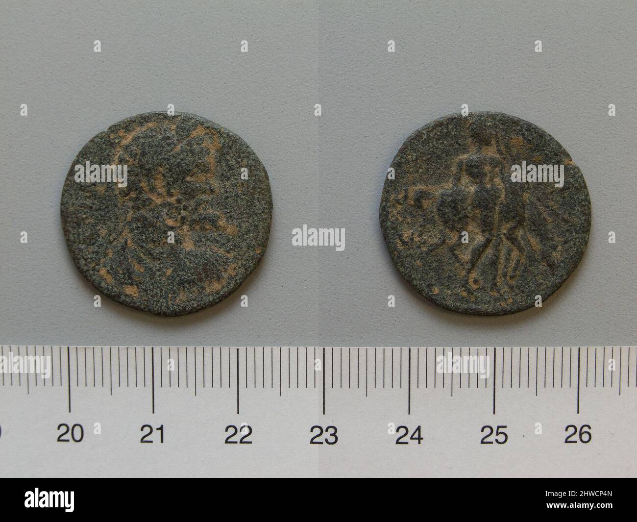 Coin of Septimius Severus, Emperor of Rome from Corinth. Ruler ...