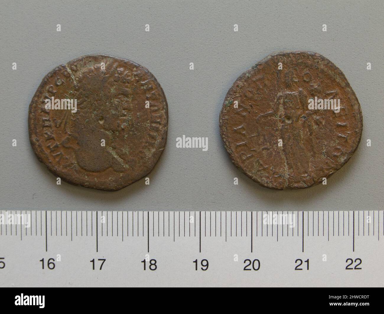 Coin of Caracalla, Roman Emperor from Hadrianopolis. Ruler: Caracalla ...