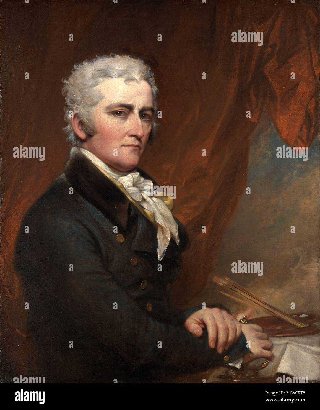 Self-Portrait. Artist: John Trumbull, American, 1756–1843 Stock Photo ...