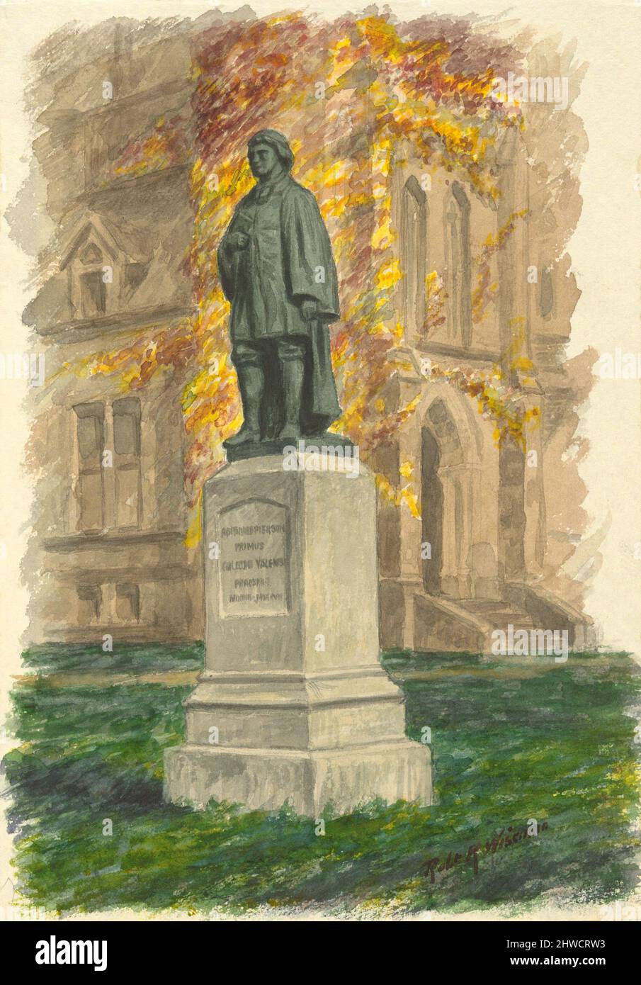 Statue of Pierson. Artist: Robert R. Wiseman, American, active after ...