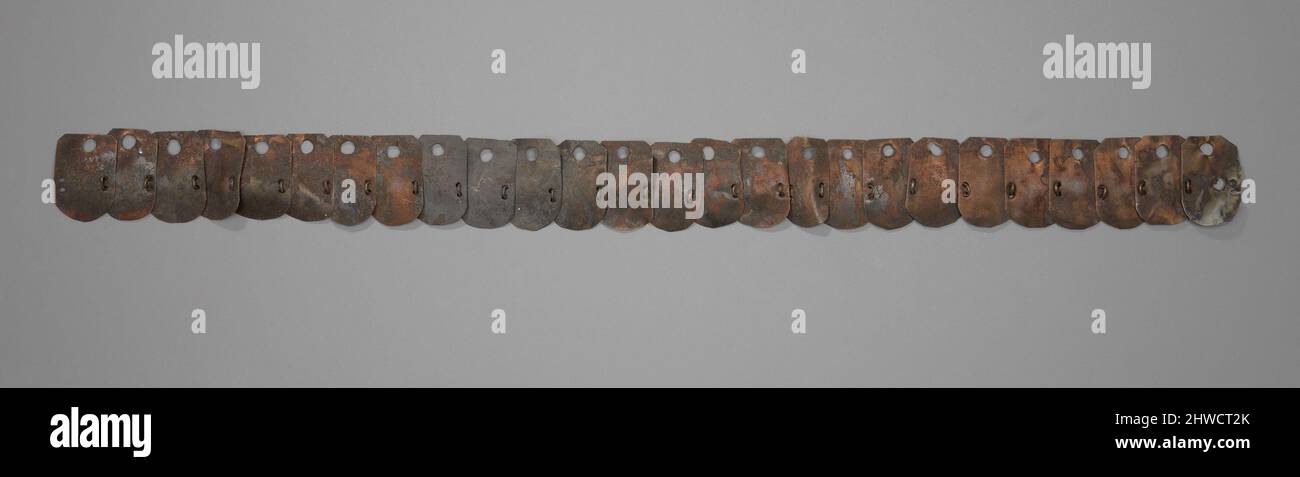 Roman bronze armour scales (26 scales Stock Photo - Alamy