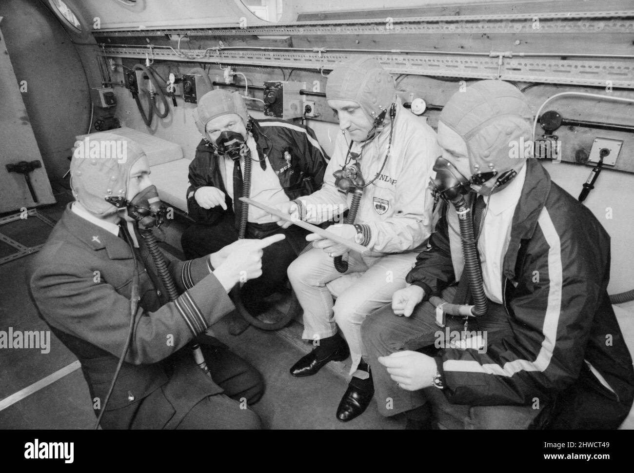 Sunday Mirror Rally Team at 25,000 feet February 1970. Sunday Mirror ...