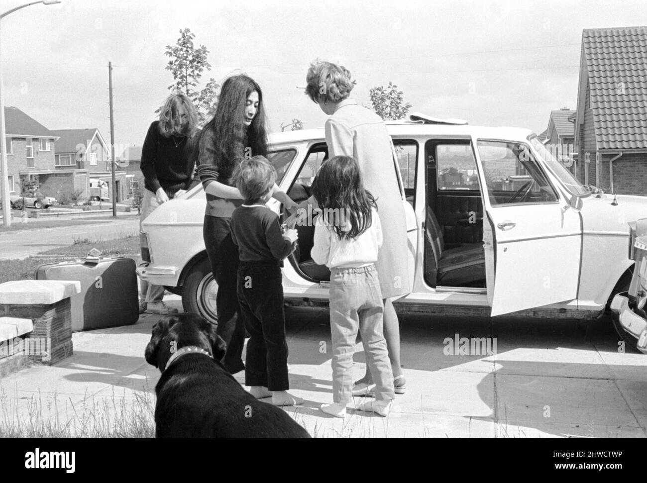 John Lennon and Yoko Ono prepare for a trip up to Durness, Scotland in ...