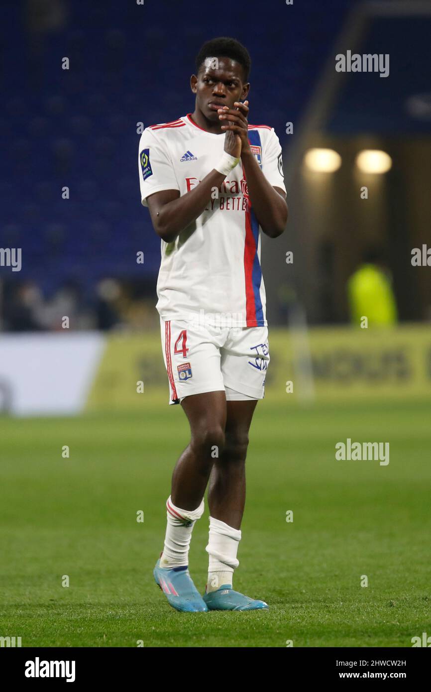Castello LUKEBA of Lyon during the French championship Ligue 1 football ...