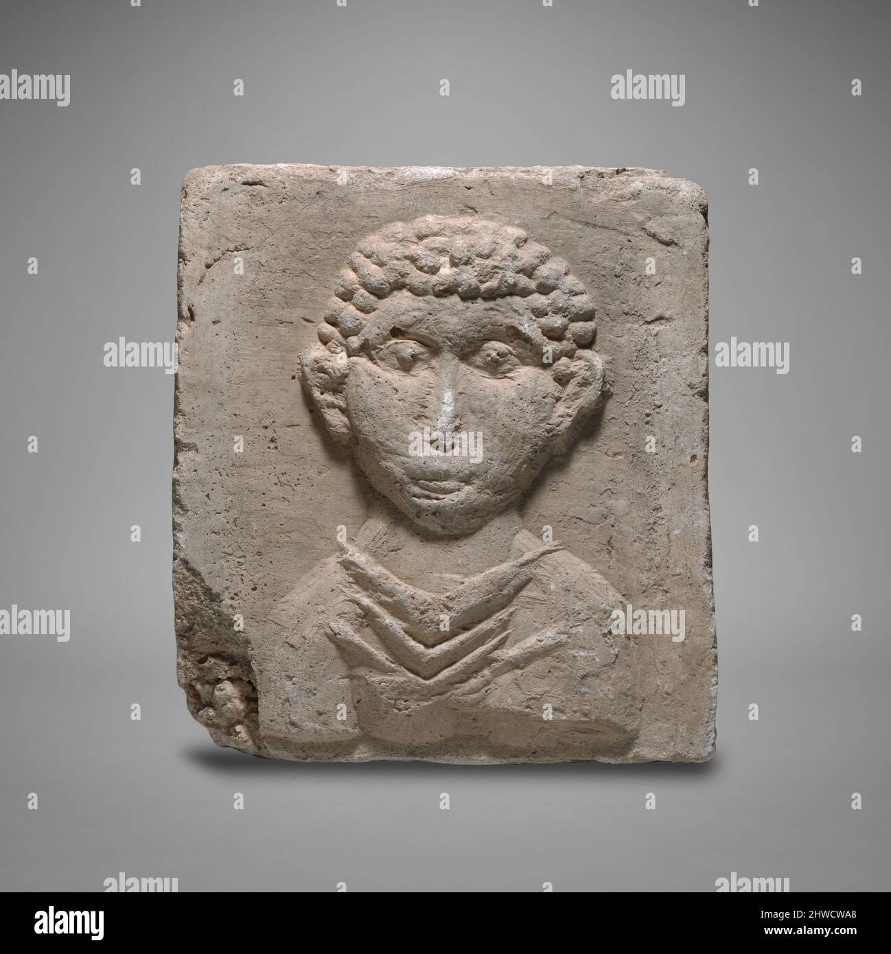 Plaster block with relief bust Stock Photo - Alamy