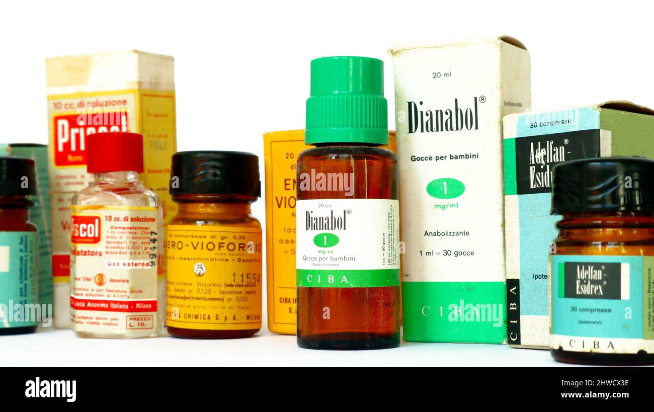 Vintage 1940-1950s CIBA medicines. CIBA - Basel (Switzerland), Milan ...