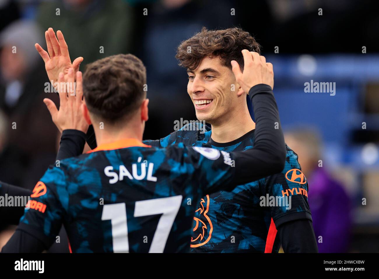 Kai Havertz #29 of Chelsea celebrates making it 0-2 Stock Photo - Alamy