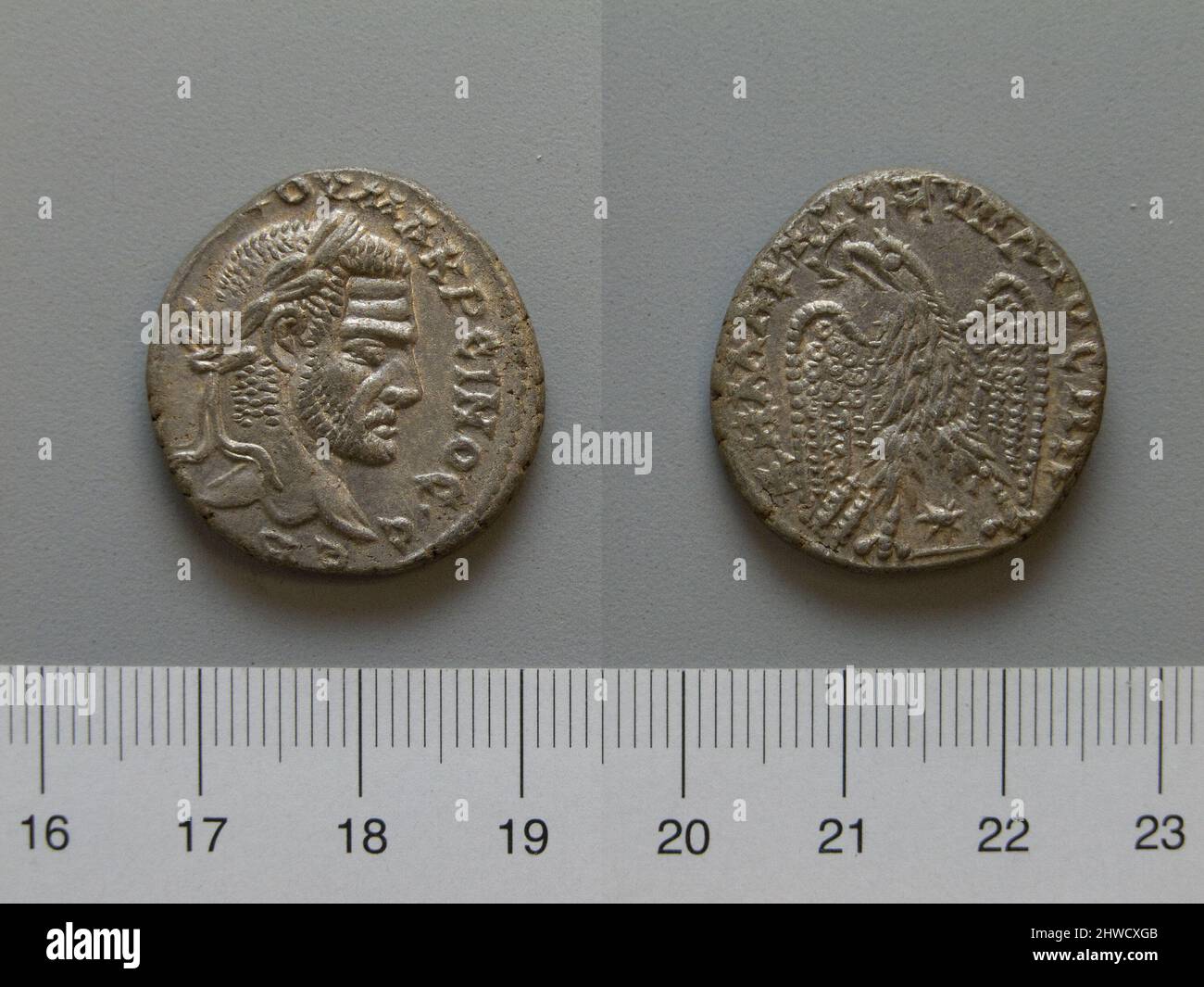 Tetradrachm of Macrinus, Emperor of Rome from Laodicea ad Mare. Ruler ...