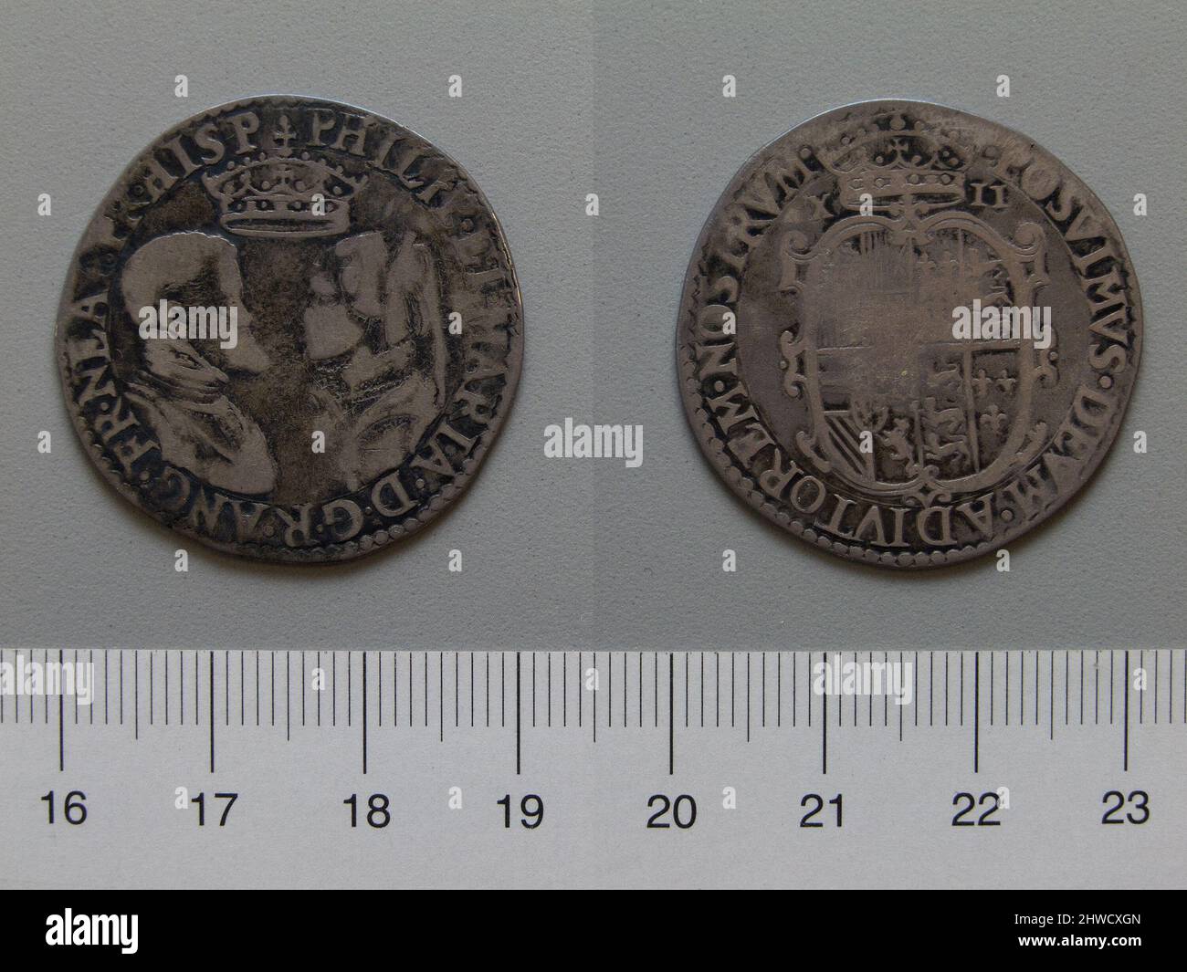 1 Shilling of Mary I, Queen of England 1553 1558; Philip II, King of ...
