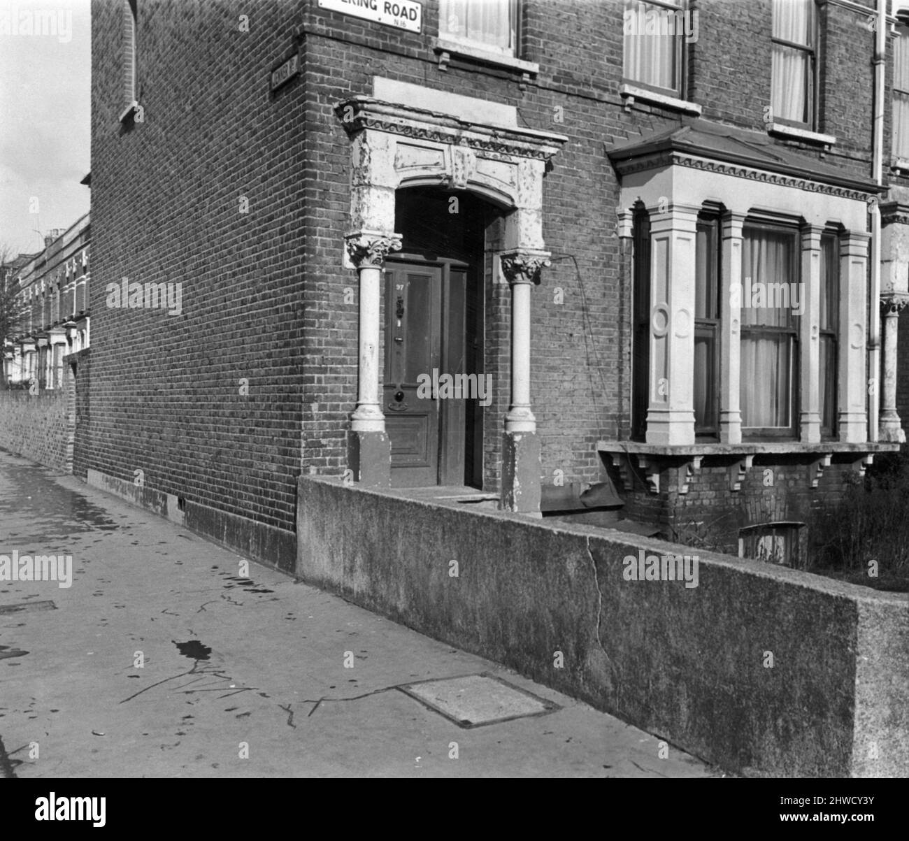 The House in Evering Road, North London, where the alleged murder of ...