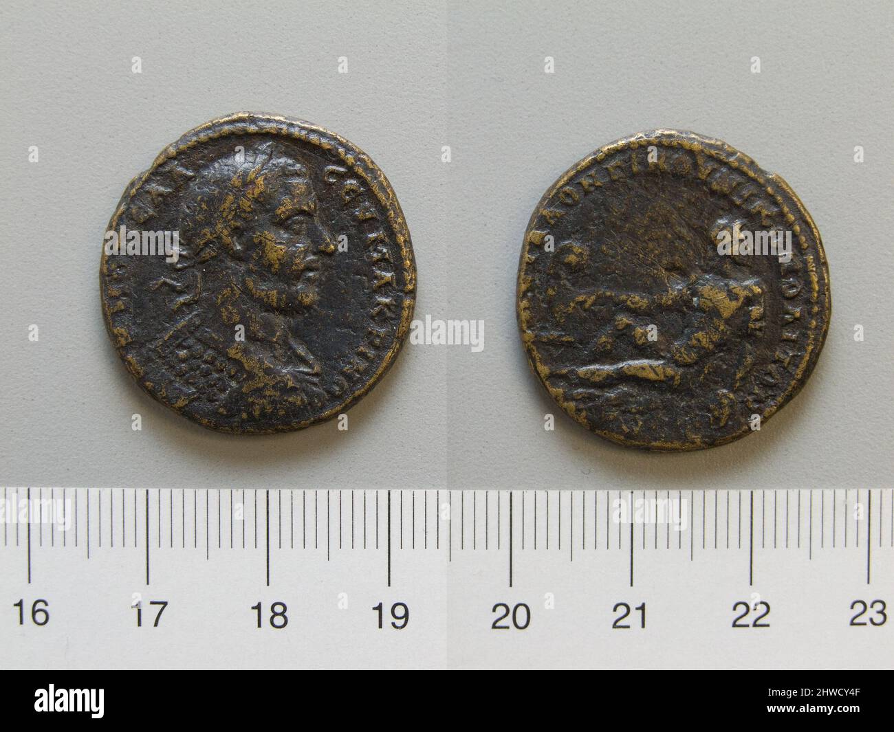 4 Assaria of Macrinus, Emperor of Rome from Nicopolis ad Istrum. Ruler ...