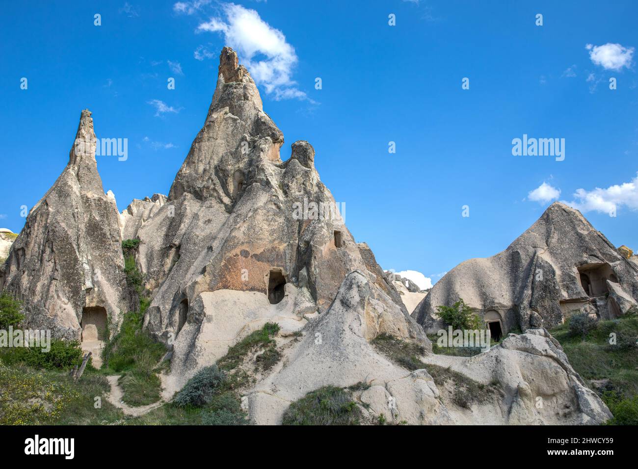 Unique geological formations in Cappadocia, Göreme, Nevşehir, Turkey ...