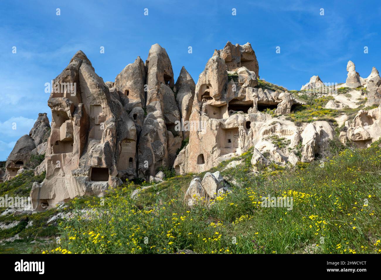 Unique geological formations in Cappadocia, Göreme, Nevşehir, Turkey ...