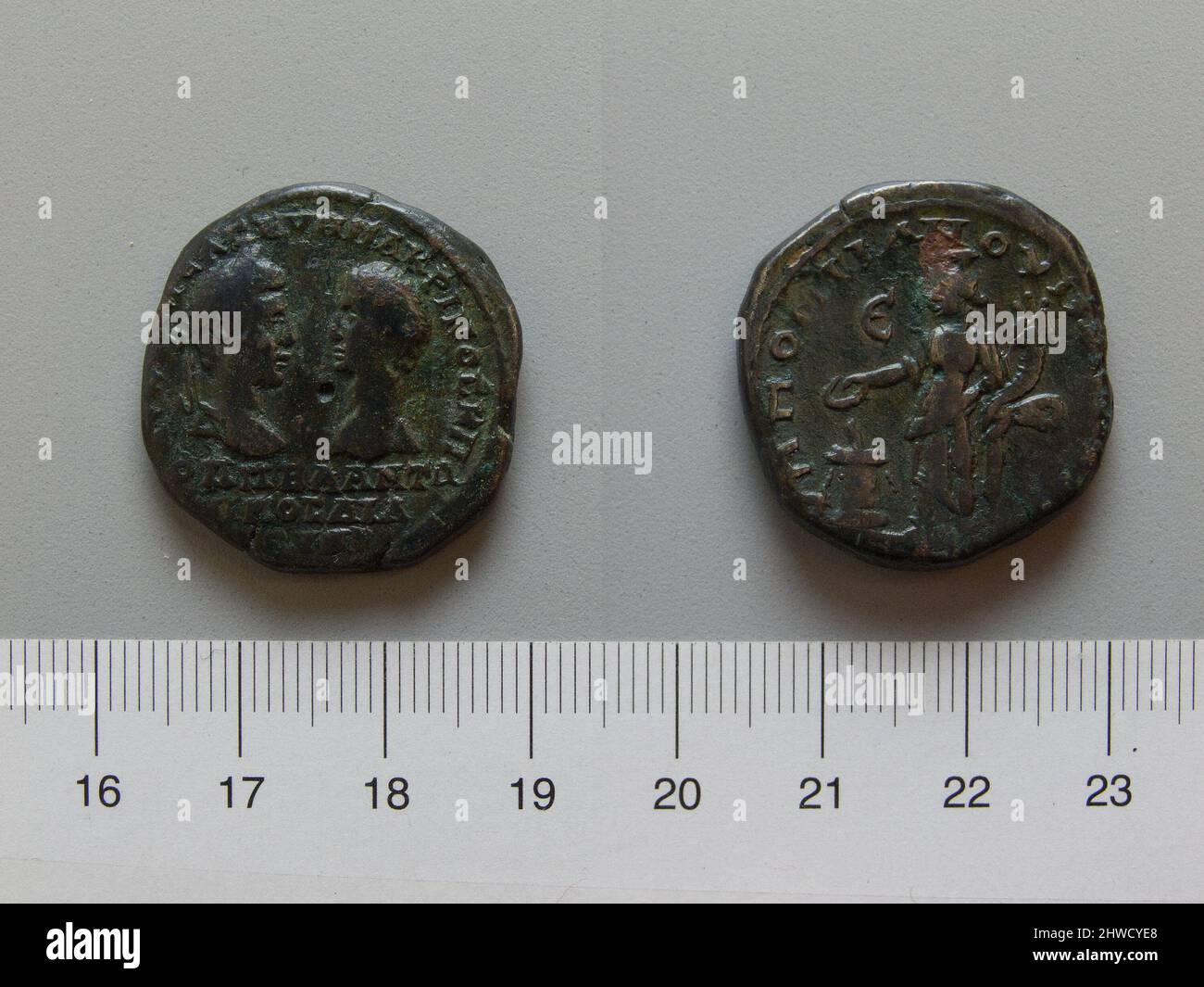 5 Assaria of Macrinus, Emperor of Rome; Diadumenian, Emperor of the ...