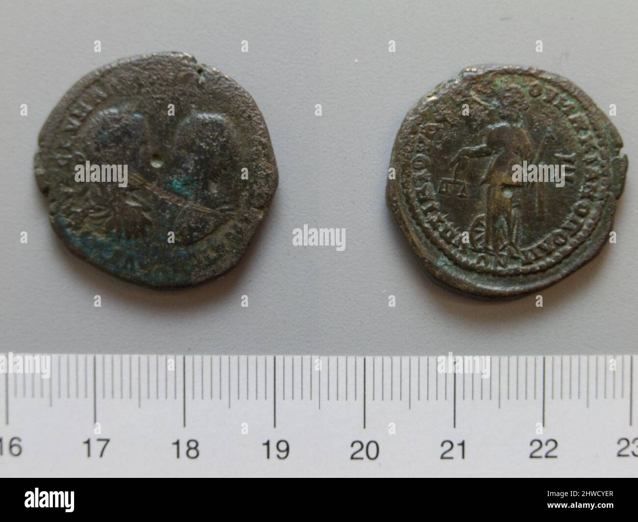 5 Assaria of Macrinus, Emperor of Rome; Diadumenian, Emperor of the ...