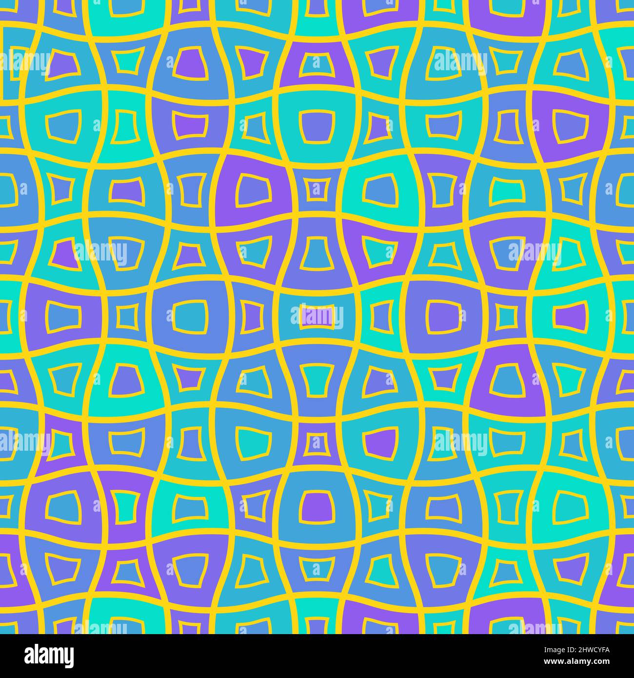 Retro Cartoon 70s with distorted checkered seamless pattern background ...