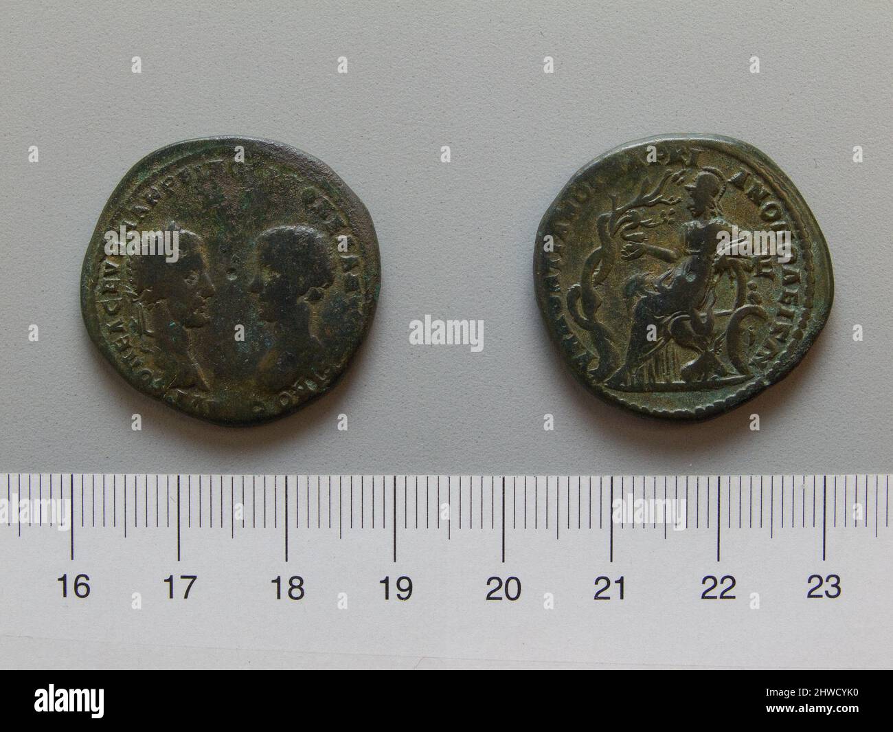 5 Assaria of Macrinus, Emperor of Rome; Diadumenian, Emperor of the ...