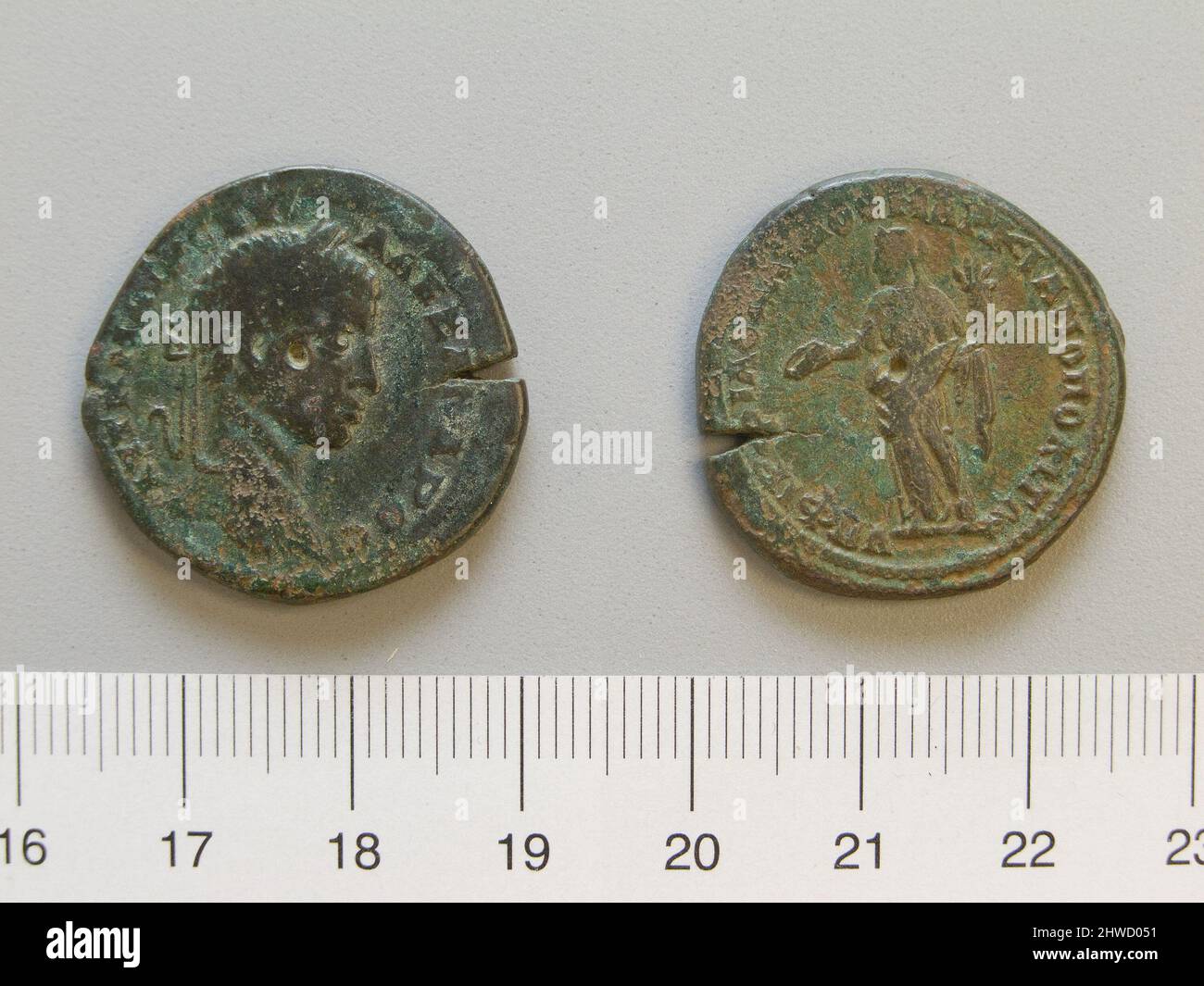 Coin of Severus Alexander, Emperor of Rome from Marcianopolis. Ruler ...