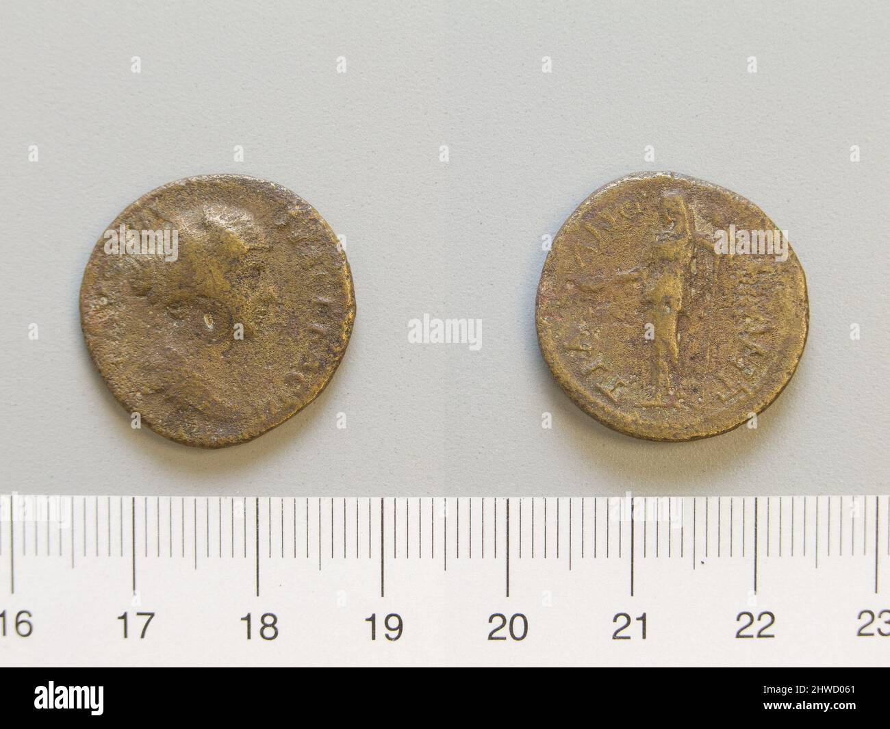 Coin of Marcus Aurelius, Emperor of Rome from Trajanopolis. Ruler ...