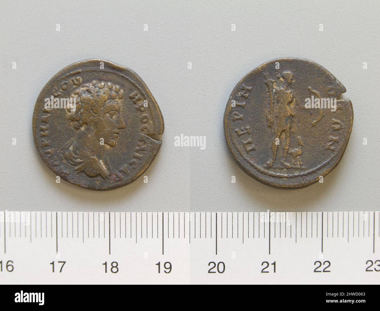 Coin of Marcus Aurelius, Emperor of Rome from Perinthus. Ruler: Marcus ...