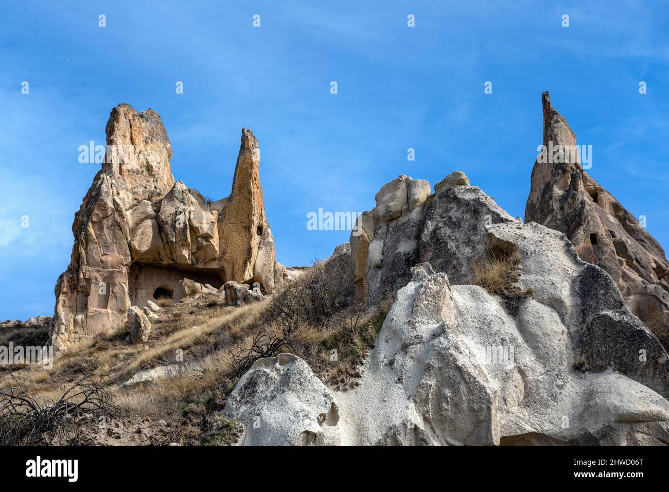Unique geological formations in Cappadocia, Göreme, Nevşehir, Turkey ...