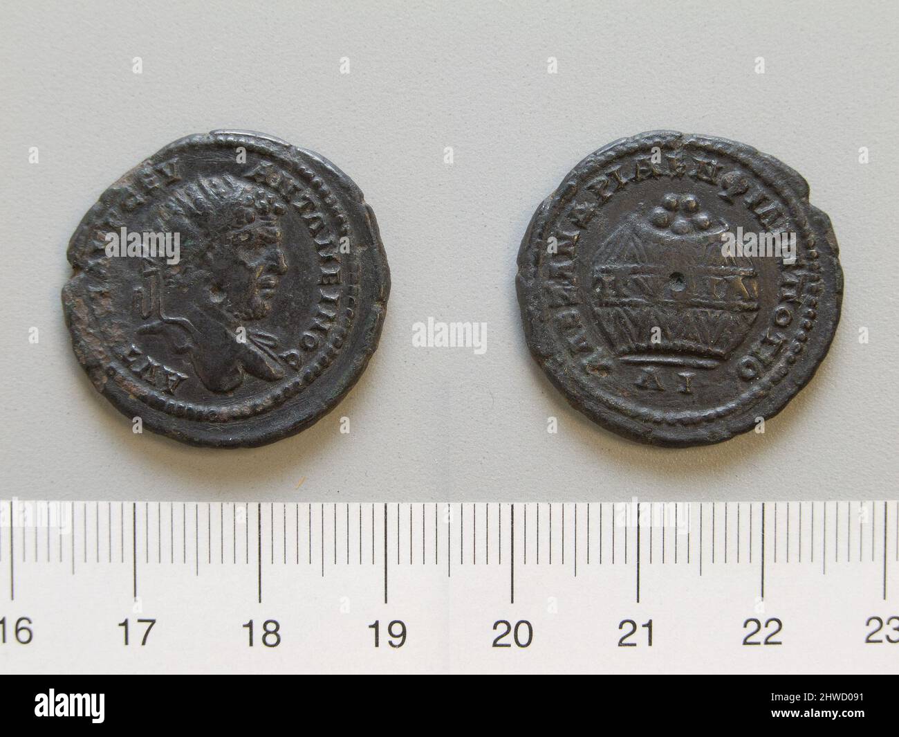 Coin of Caracalla, Roman Emperor from Philippopolis, Thrace. Ruler ...