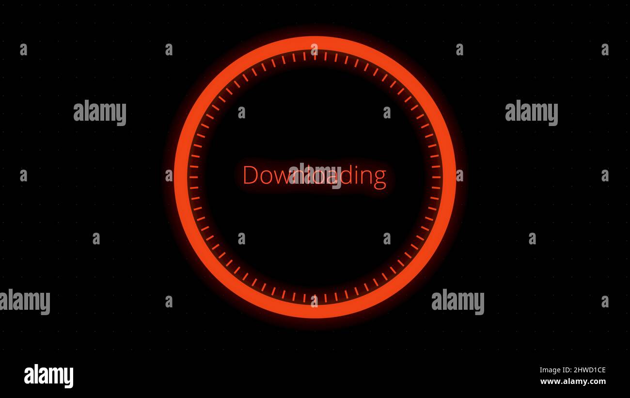 Infographics Circular Graph Animation Counting. Loading animation Stock ...