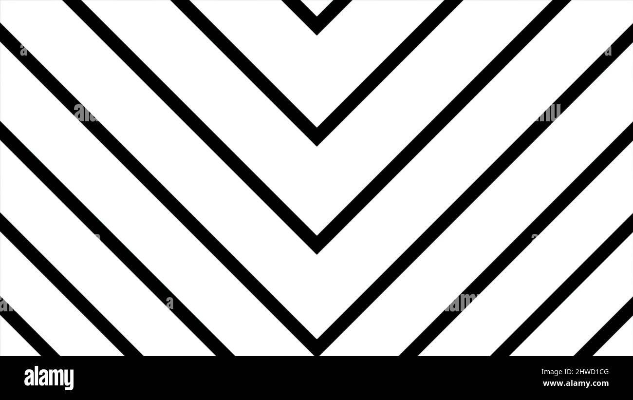 Formation of arrow. Dynamic black and white transition animation ...