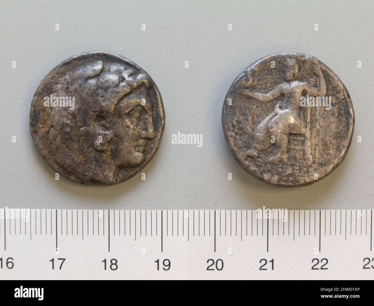 Tetradrachm of Alexander the Great, King of Macedonia. Ruler: Alexander ...